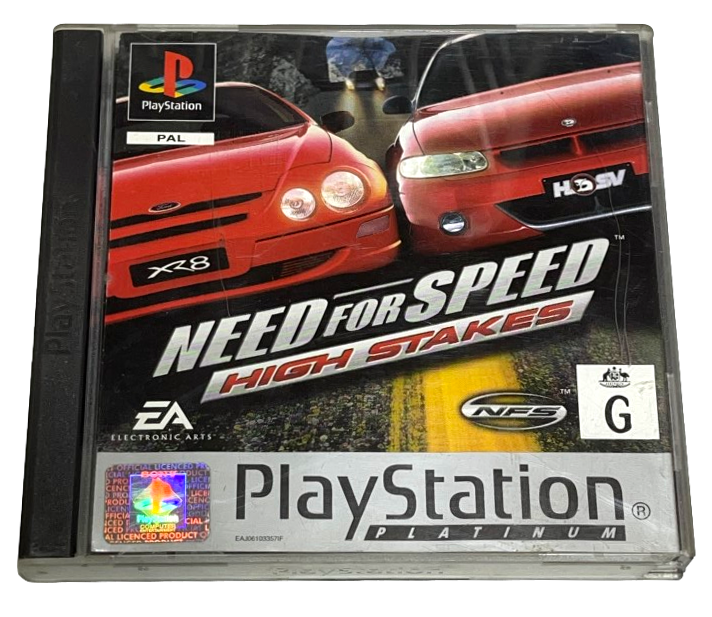 Need for Speed High Stakes PS1 PS2 PS3 (Platinum) PAL *Complete* (Preo
