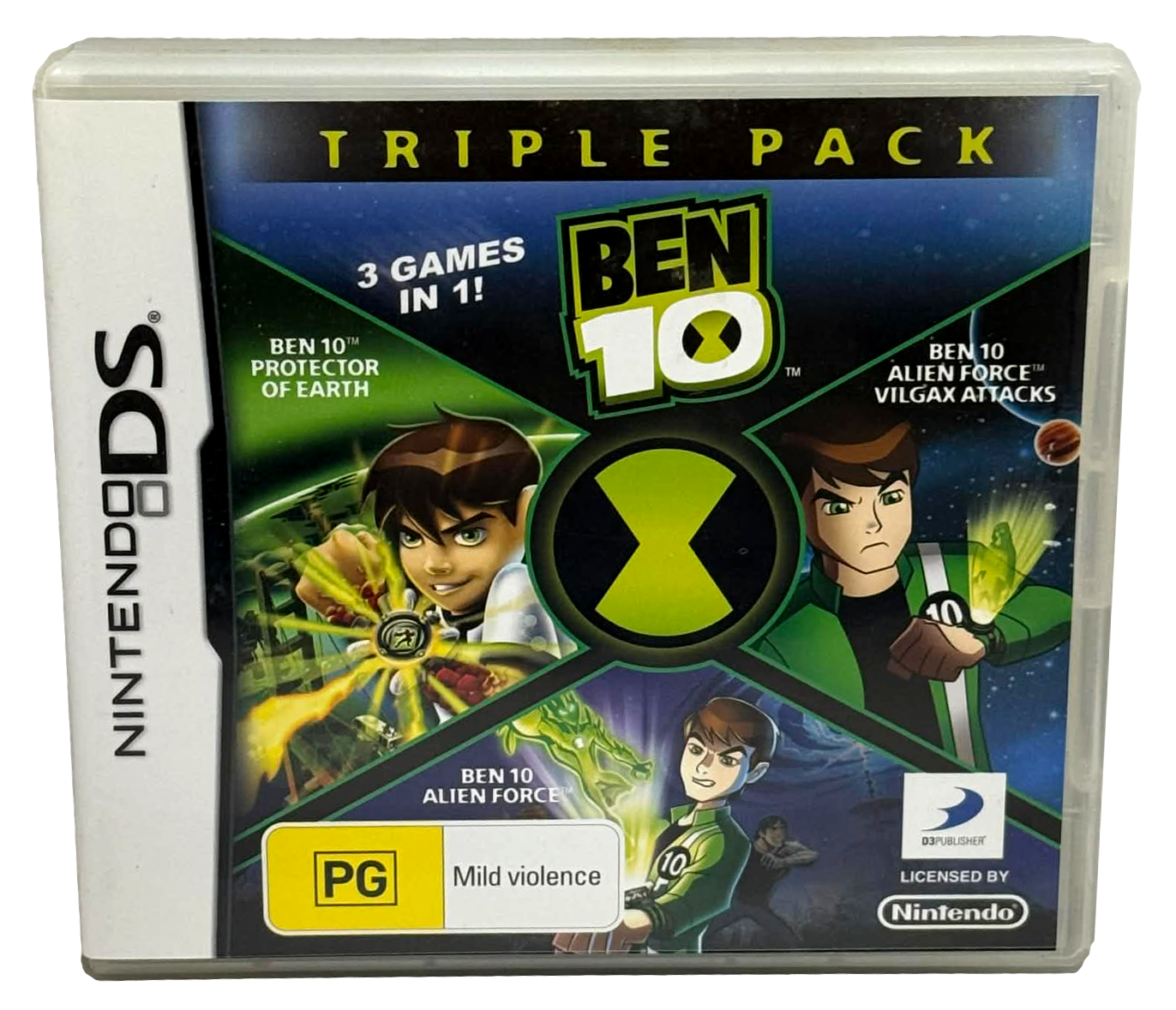 Ben 10 Triple Pack Nintendo DS 3DS Game *Complete*